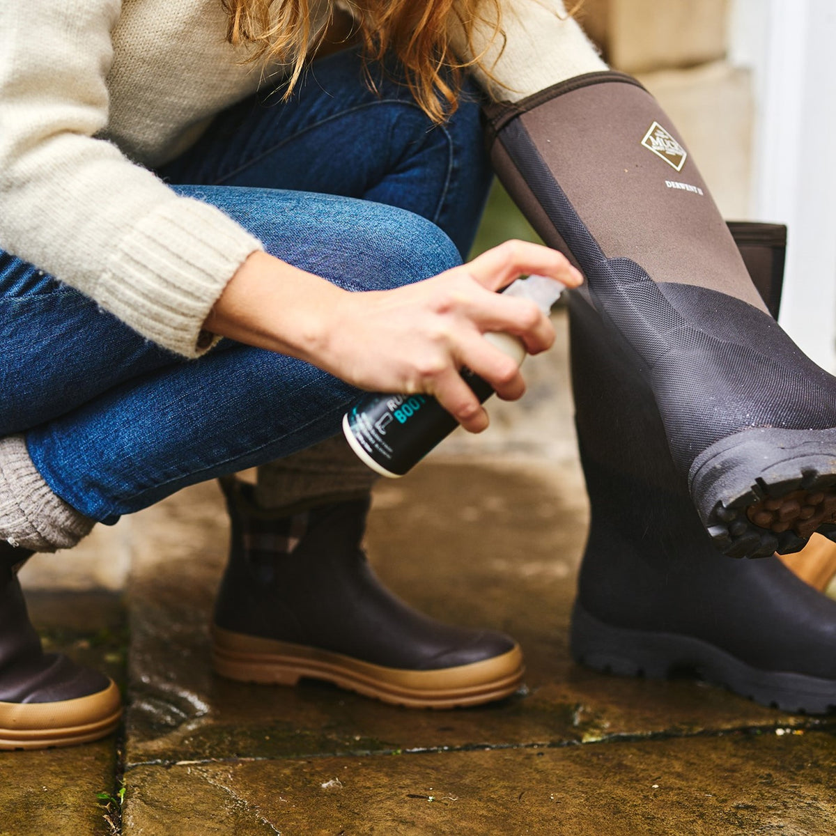 Muck Boots Unisex White Rubber Boot Care Spray – MuckbootEU