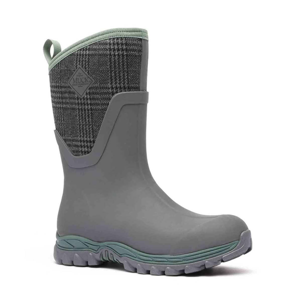 Muck Boots Womens Grey Plaid Print Arctic Sport II Short Boots – MuckbootEU